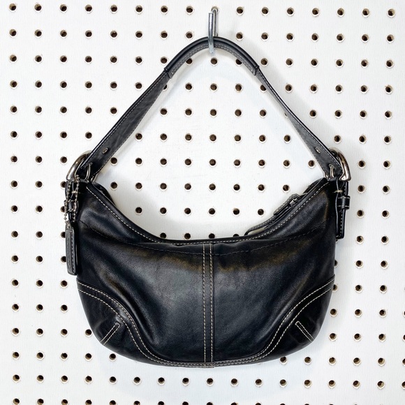 Coach | Bags | Coach Black Leather Mini Hobo Bag Purse Sling No E5d 954 ...